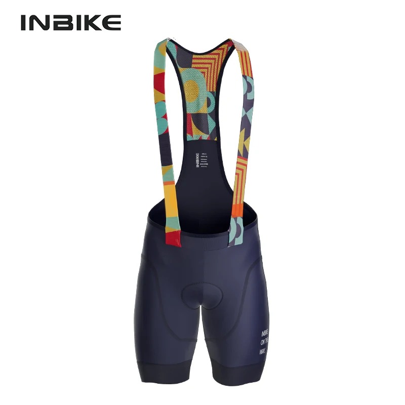 INBIKE Men's MTB Cycling Bib Shorts Bike Riding Pants Man Professional Bicycle Shorts for Men ...