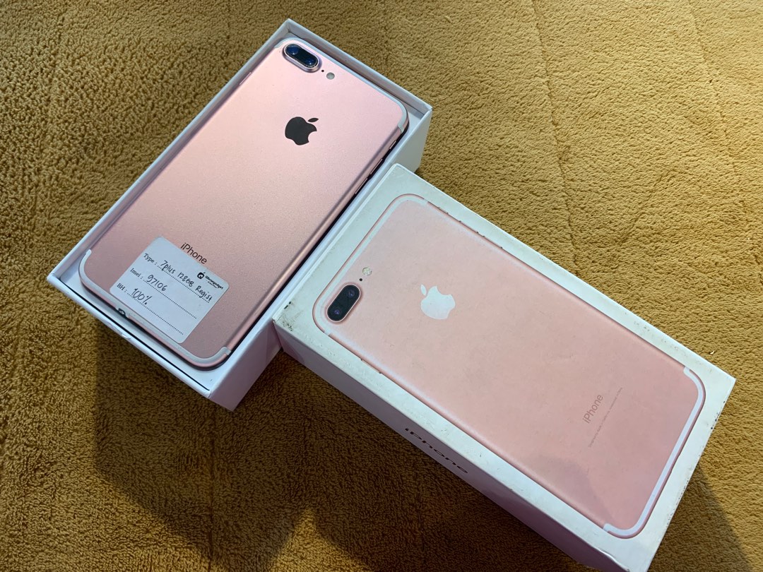IPHONE 7 PLUS 128GB EX INTER REGISTER PERMANEN FULLSET, Telepon Seluler ...