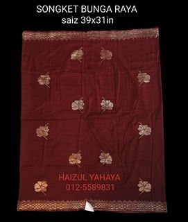 KAIN SONGKET BUNGA RAYA, Hobbies & Toys, Collectibles & Memorabilia ...