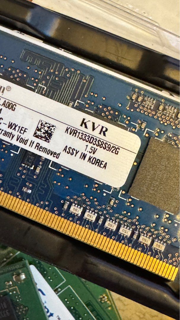 Kingston Notebook Ram KVR1333D3S8S9 2G, 電腦＆科技, 電腦周邊及配件, 電腦周邊產品 - Carousell