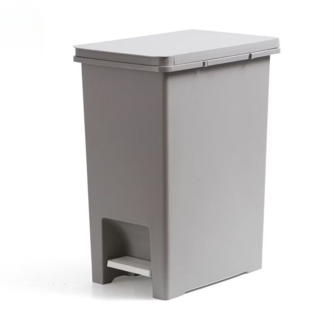Large Grey 15L Foot Press Step On Pedal Dustbin / Trash Bin / Waste Bin ...