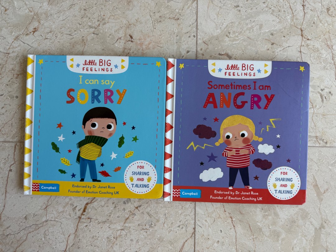 Little Big Feelings Books - 'Sometimes I am Angry' & 'I can say Sorry ...