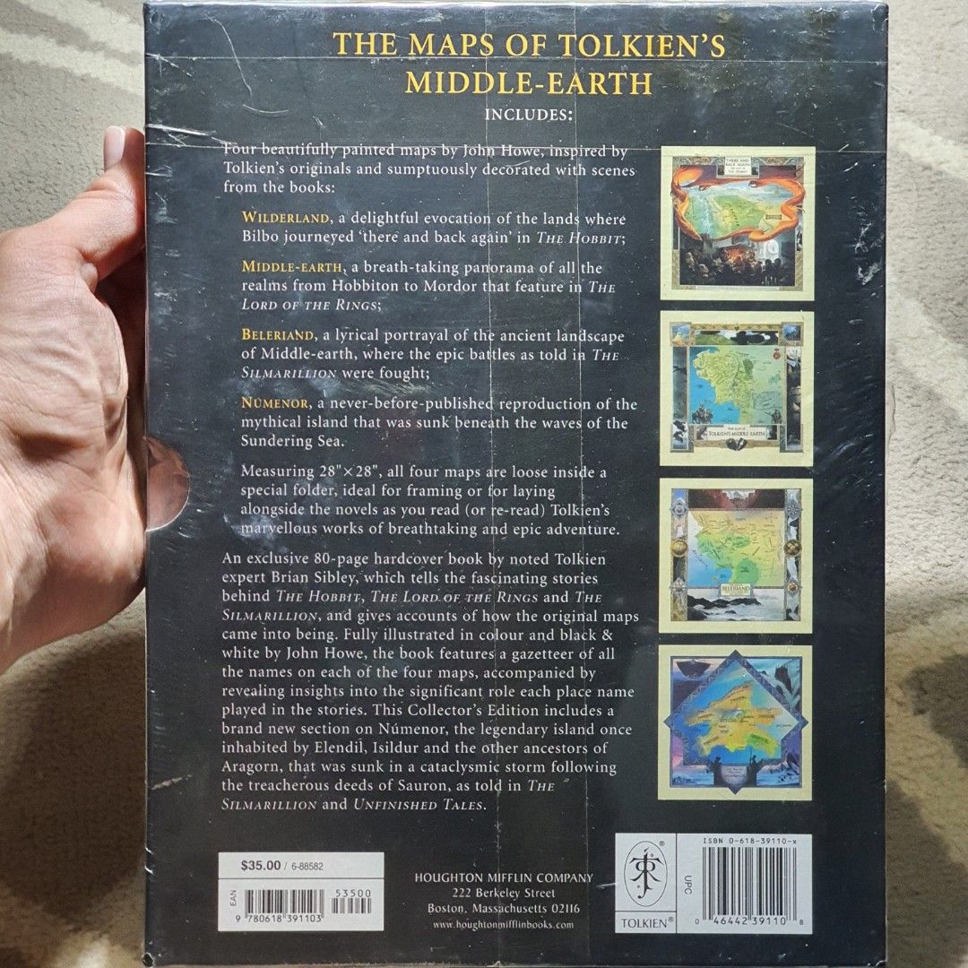 Maps of Middle Earth JRR Tolkien Lord of the Rings LOTR Hobbits map ...