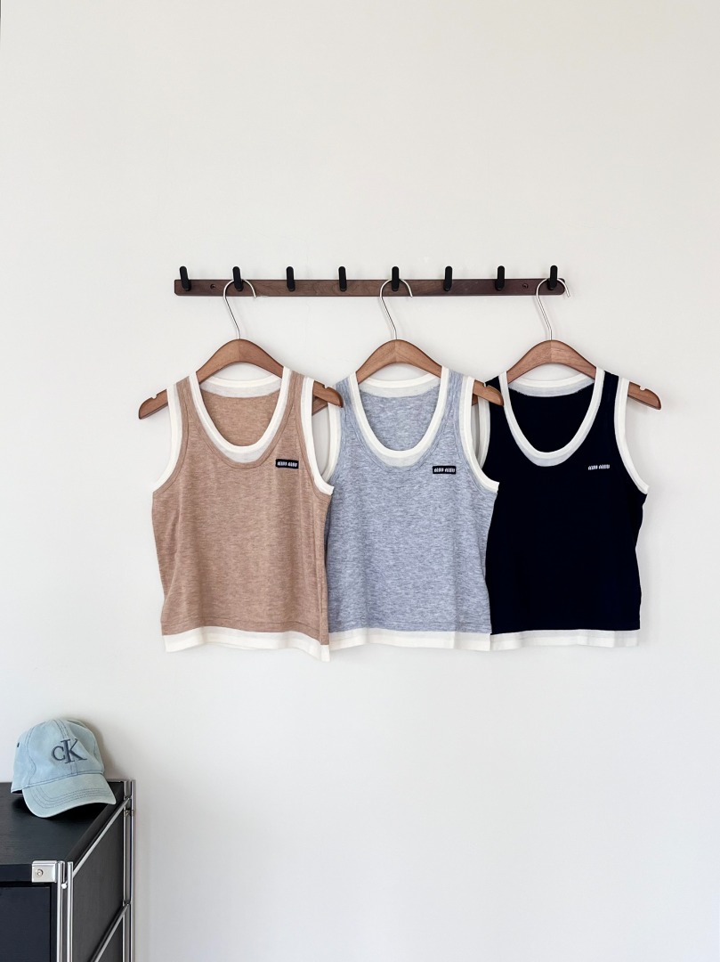 Miu Miu Tank Top, Women's Fashion, Tops, Sleeveless on Carousell