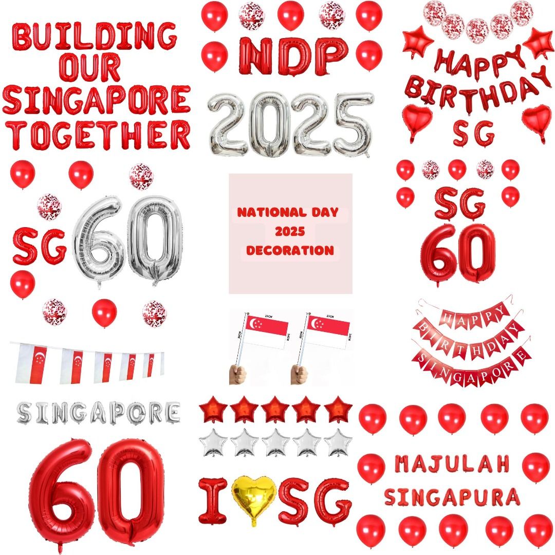 National Day Singapore National Day Decorations SG 60 I Love SG Decor ...