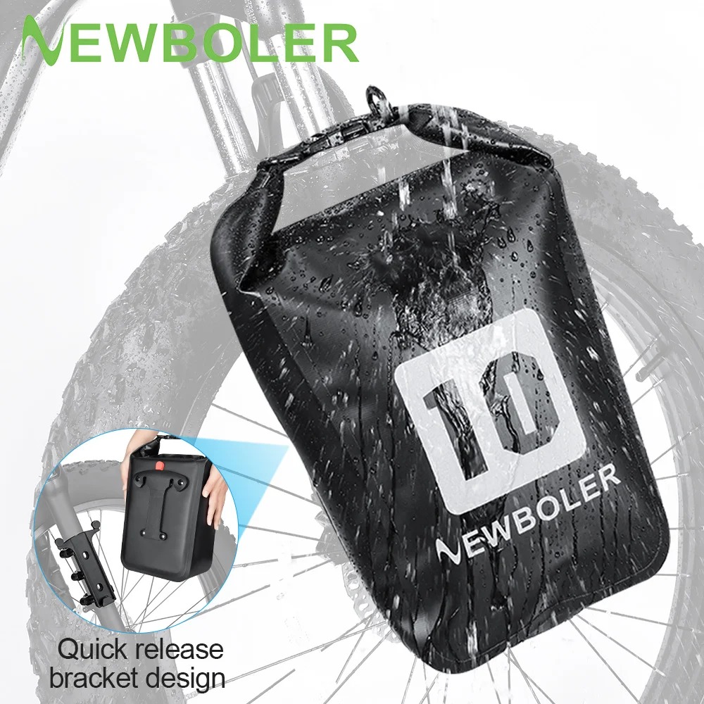 NEWBOLER 10L Waterproof Electric Hunting Bicycle Bag Bicycle Quick Release Fork Bag Electric ...