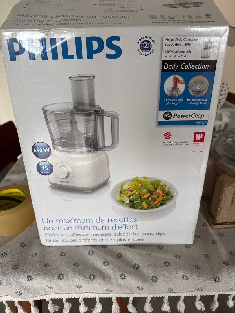 Philips Daily Collection Food Processor HR7627, TV & Home Appliances ...