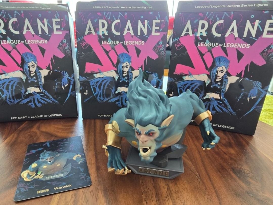 POP MART League of Legends Arcane Series Figure WARWICK, Hobbies & Toys ...