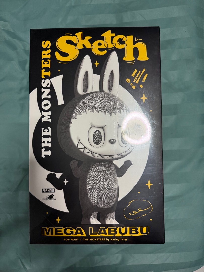 Mega Labubu The Monsters Sketch 400% , Hobbies & Toys, Toys & Games on ...