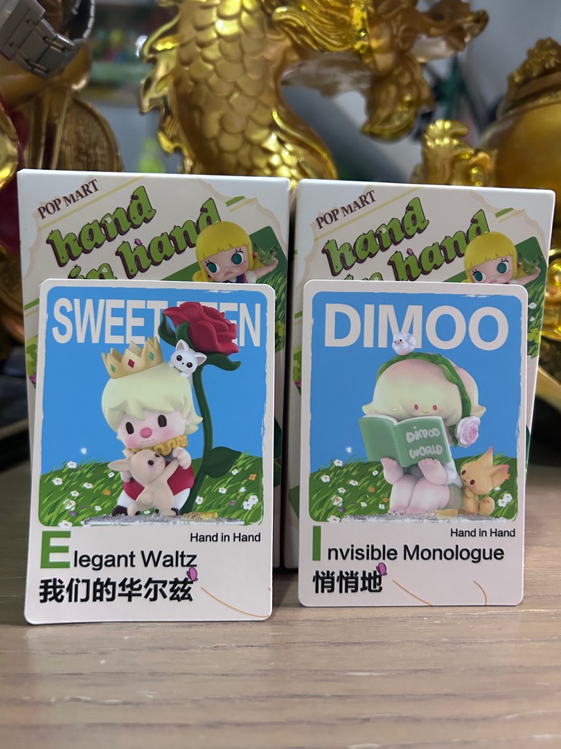 POPMART HAND IN HAND SERIES DIMOO AND SWEET BEAN, Hobbies & Toys, Toys ...