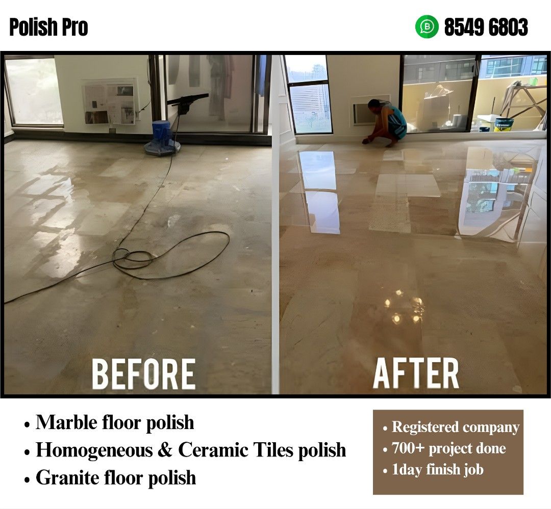 Professional Marble Floor Polish / Marble / Tiles / Homogenous polish ...