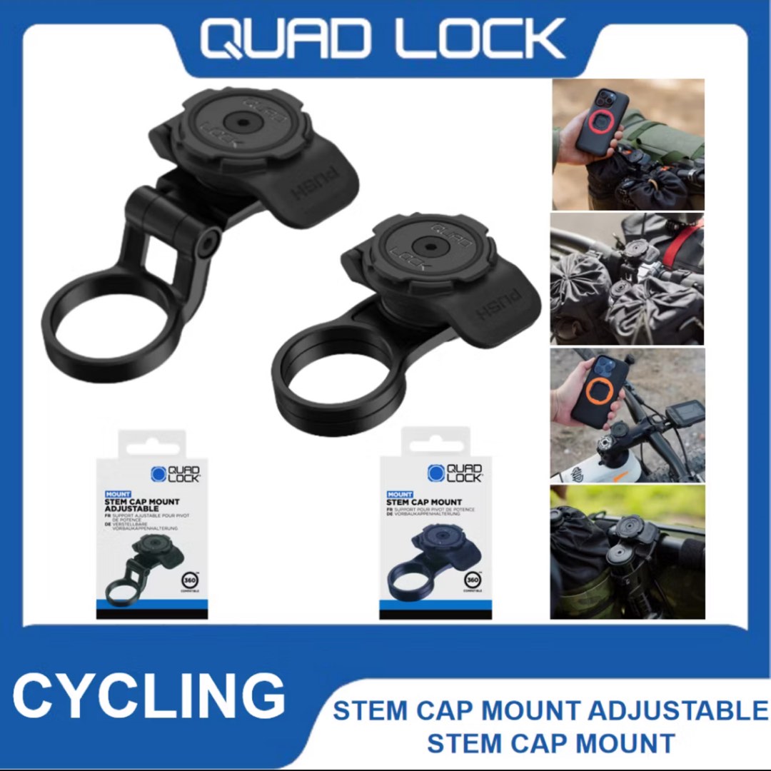 Quad Lock Stem Cap Mount Adjustable, Sports Equipment, Bicycles & Parts ...