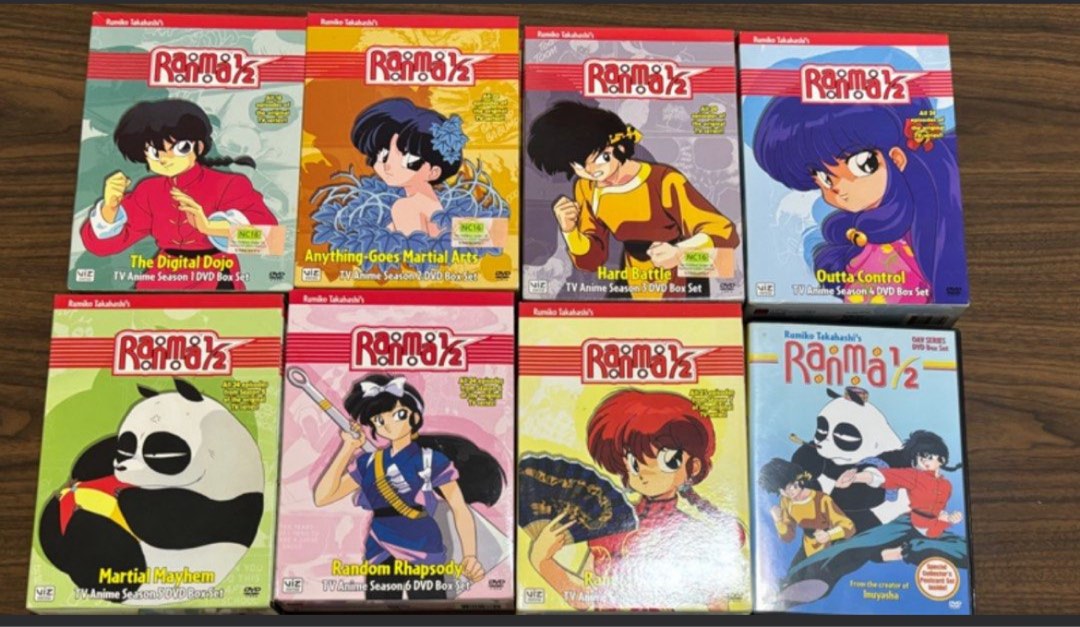 Ranma 1/2 TV Anime DVD Box Sets - Seasons 1-7 and OVAs, Hobbies & Toys ...