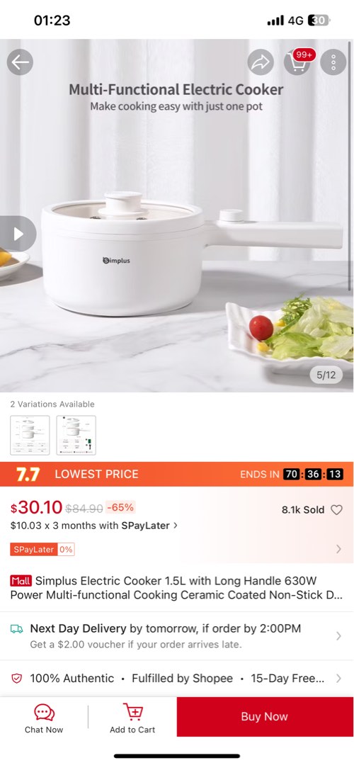 Simplus 1.5L Multi-functional Electric Cooker, TV & Home Appliances ...