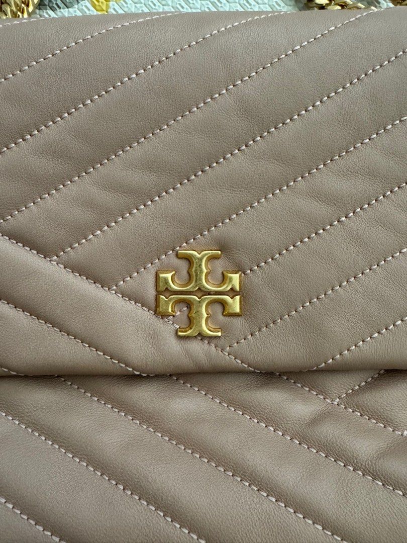 Tory Burch Kira Chevron Convertible Shoulder Bag (Large - Devon Sand), Luxury, Bags & Wallets on ...