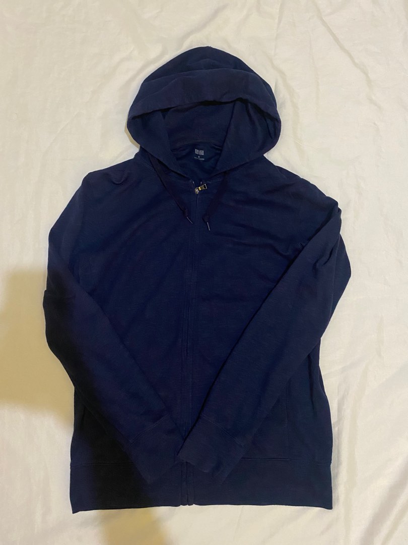 Uniqlo Navy Blue Jacket solid nito like new lp posted, Women's Fashion ...