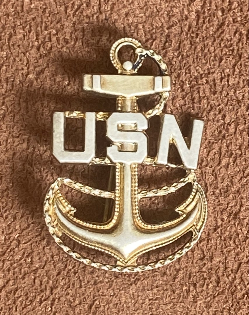 USN United State Navy Sterling silver badge., Hobbies & Toys ...