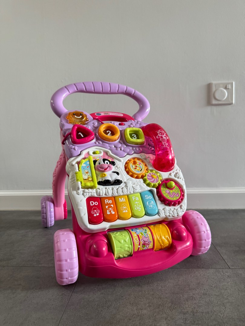 VTech Sit-to-Stand Learning Walker - Pink, Babies & Kids, Infant ...