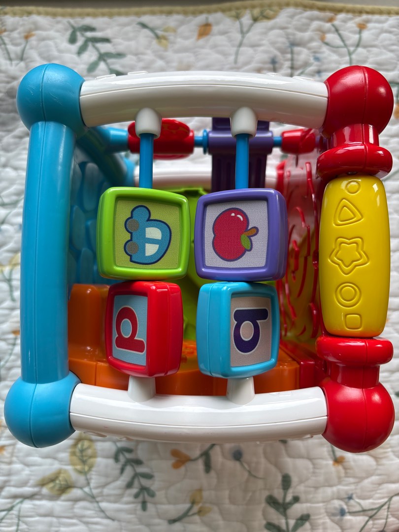 VTech Turn & Learn Busy Cube - Educational Toy, Babies & Kids, Infant Playtime on Carousell