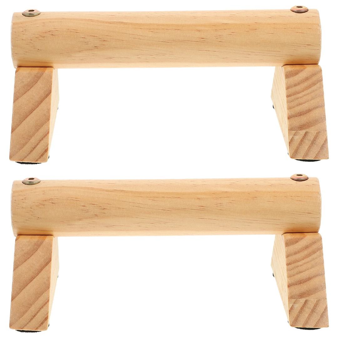 Wooden Push Up Bars With Anti Slip Pads Push Up Handles Fitness ...