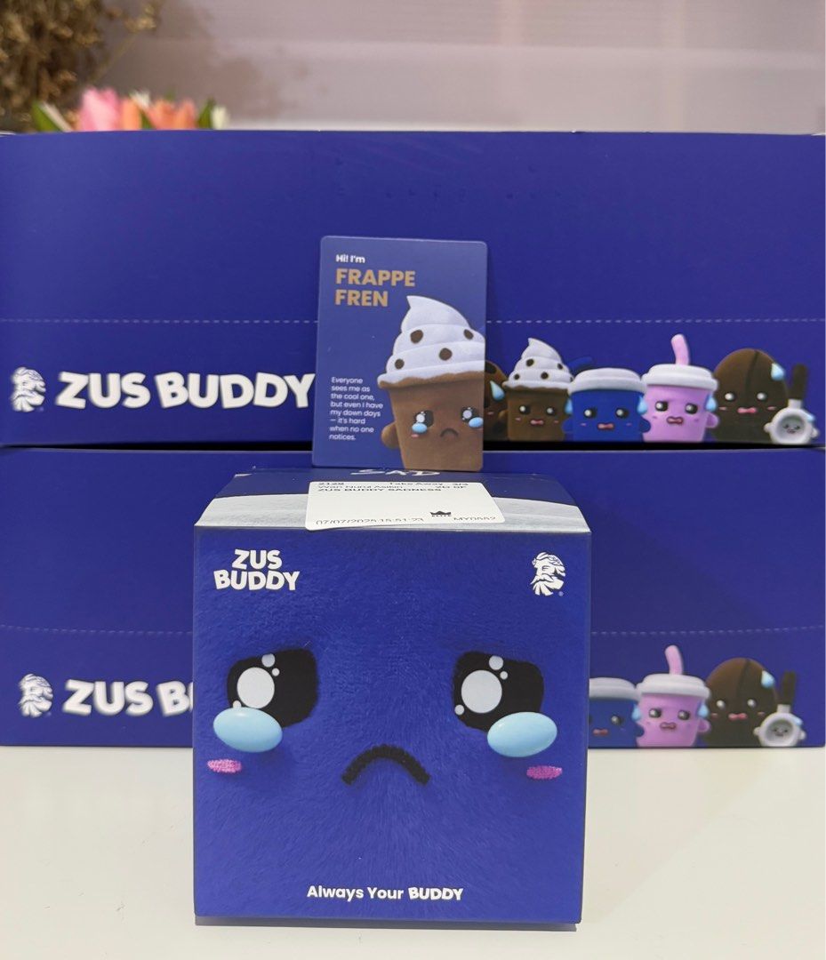 Zus Buddy Sad Frappe Fren Plushie, Hobbies & Toys, Toys & Games on ...