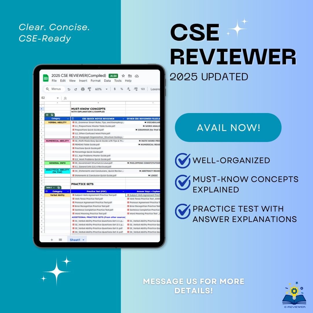 2026 Updated CSE REVIEWER , Hobbies & Toys, Books & Magazines ...