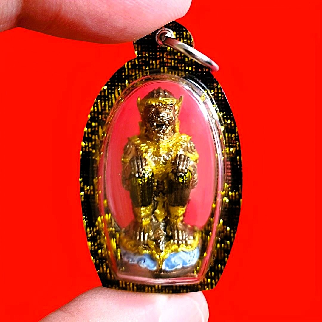 [$58] Phra Hanuman Roop Lor with Double Takrut, PT Keaw, Wat Hui Ngo ...