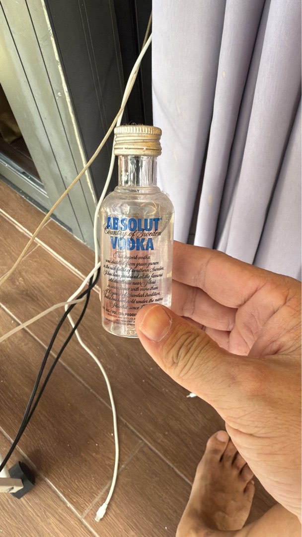 Absolut Vodka Miniature Bottle, Food & Drinks, Alcoholic Beverages on ...