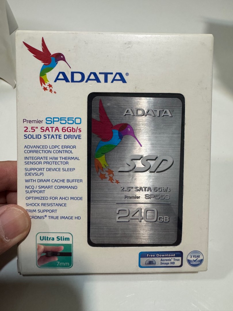Adata SP550 SSD 240gb, 電腦＆科技, 電腦周邊及配件, 硬碟及儲存器 - Carousell