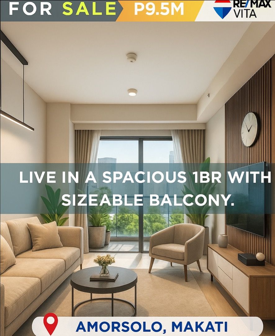 Amorsolo Makati City The Beacon Tower 3 Bright 1BR Condo Morning Sun ...