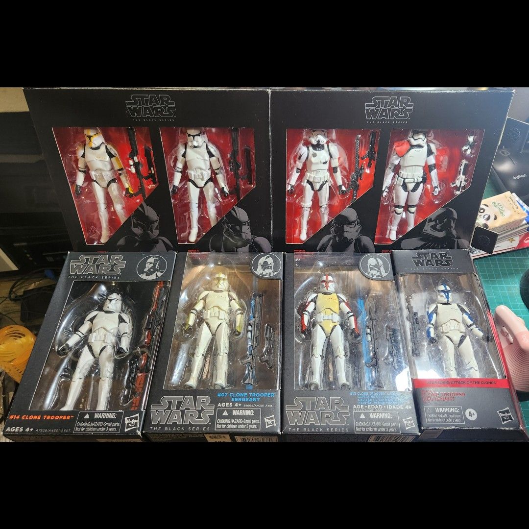 Star Wars The Black Series Troopers and 4-Pack ; Phase 1 Sergeant ...