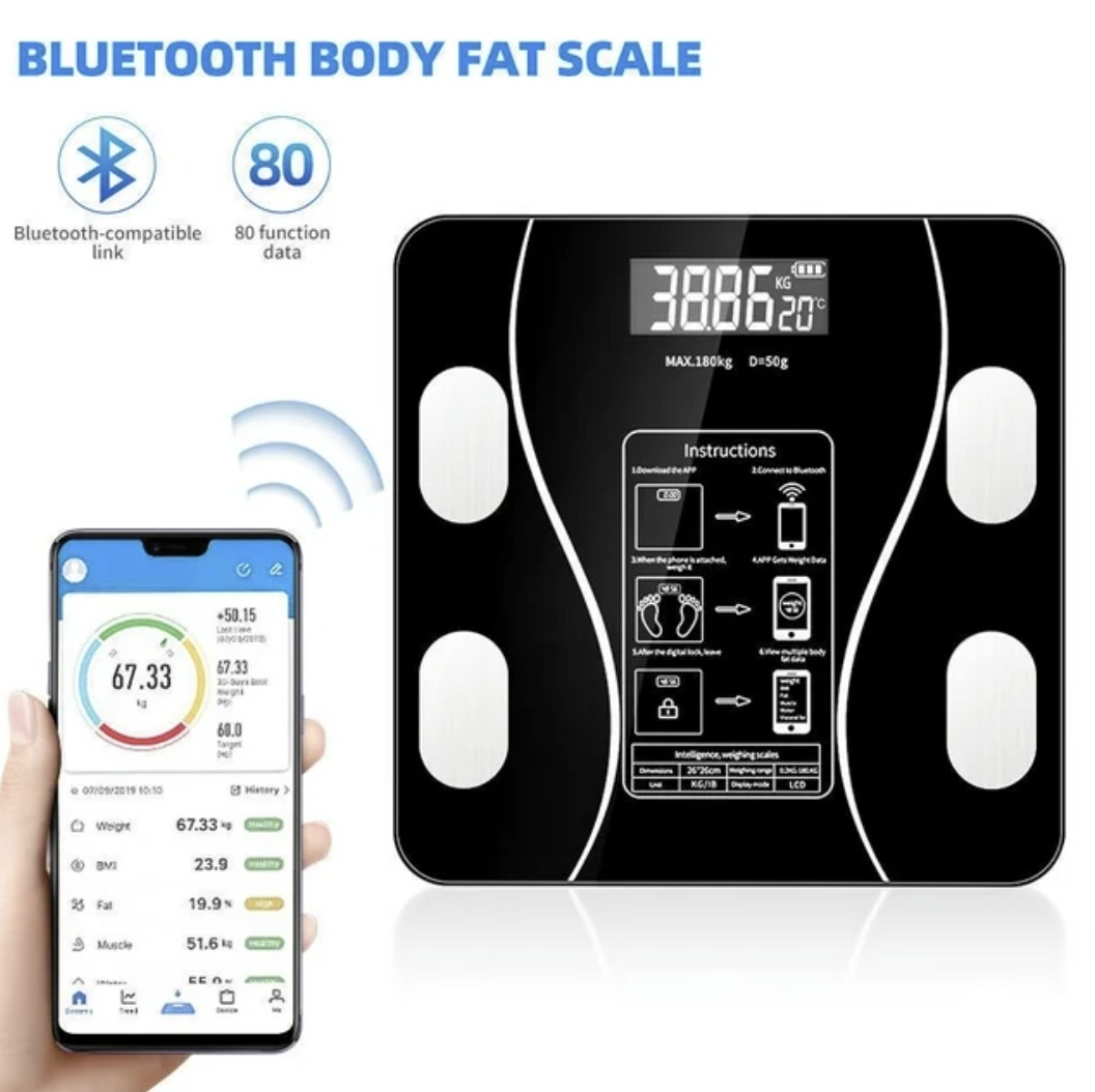 Bluetooth Body Fat Scale - Smart Health Monitor | smart_scale | smart ...