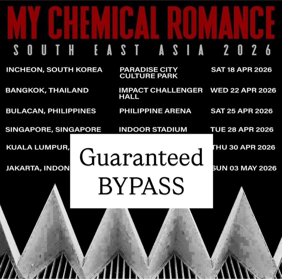 [BYPASSLINK] MY CHEMICAL ROMANCE SINGAPORE MCR CONCERT TICKETS MCRMY ...