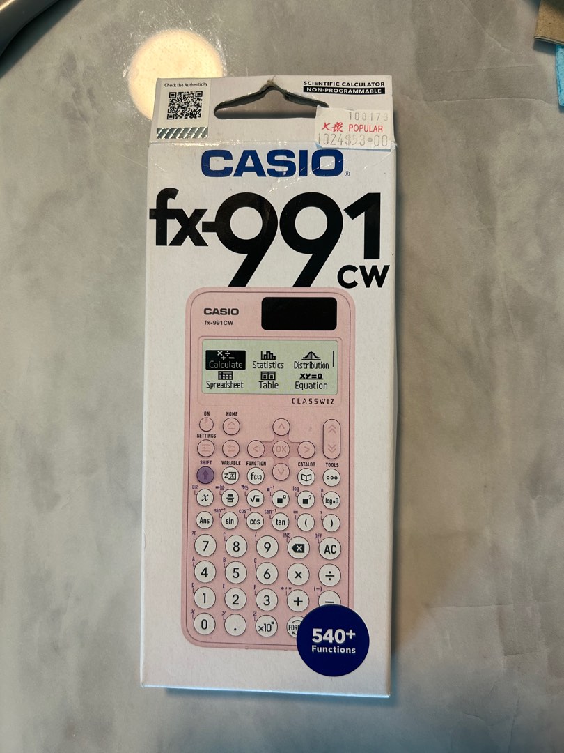 Calculator Casio Fx-991 cw, Mobile Phones & Gadgets, Other Gadgets on ...
