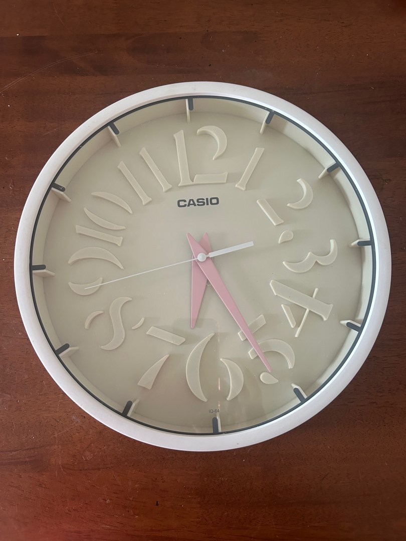 Casio Wall Clock, Furniture & Home Living, Home Decor Accessories ...