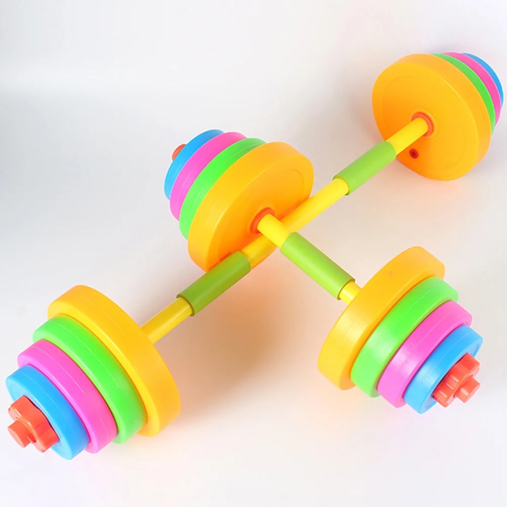 Children Dumbbell Toy Plastic Dumbbell Kids Kindergarten Arm Training ...
