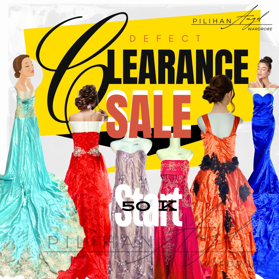 CLEARANCE SALE Gaun Pesta Mewah - Defect Cantik | Dress Kondangan ...