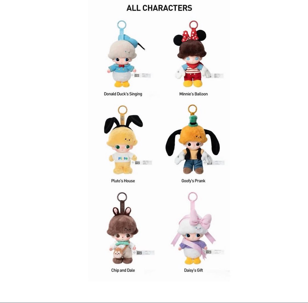 Dimoo world x Disney keychain, Hobbies & Toys, Toys & Games on Carousell