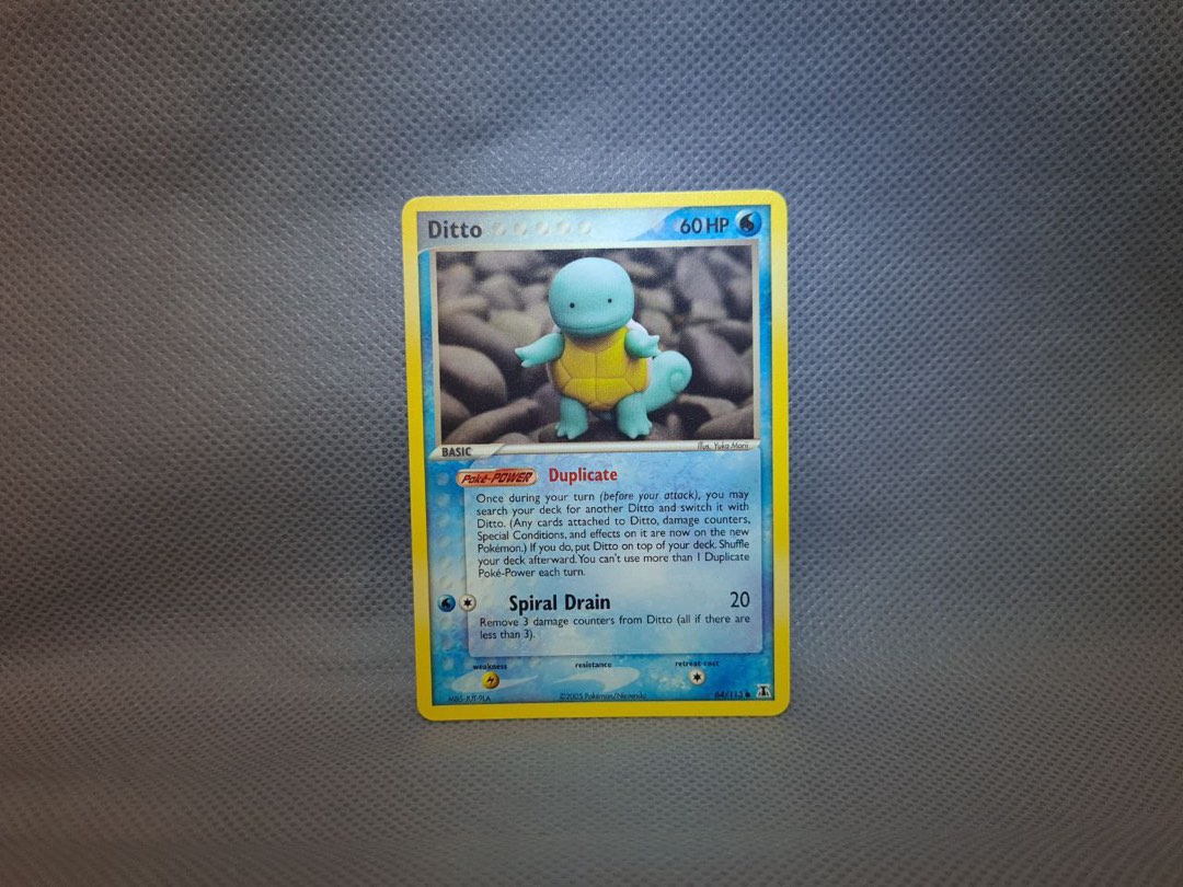 Ditto (squirtle) #64 non holo Pokemon Delta Species, Hobbies & Toys ...