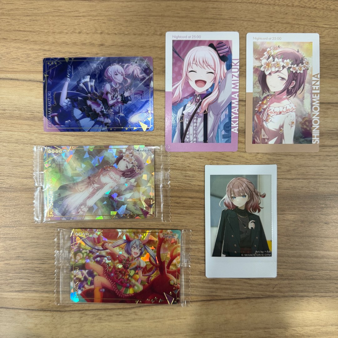 Project Sekai pjsk Niigo Akiyama Mizuki Wafer Cards and Epick, RARE ...