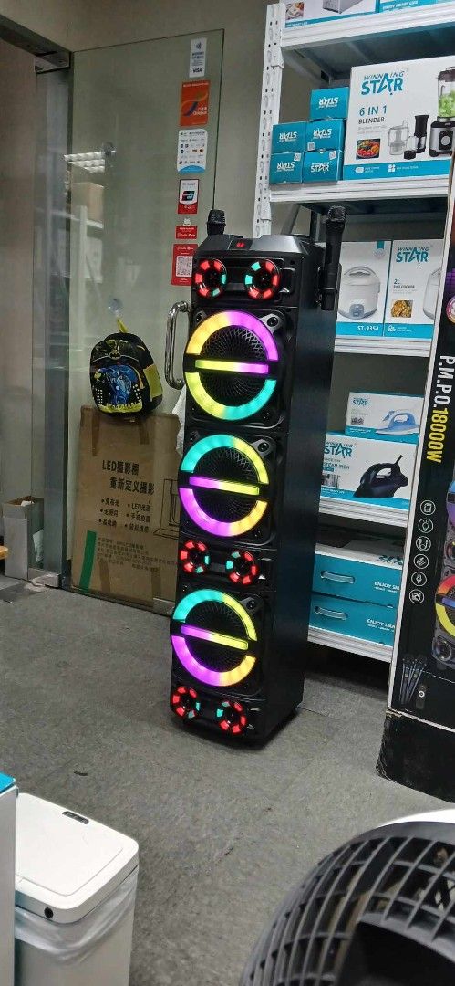 HiFi system Powerful bass boost 18000W 8'x3, 音響器材, Soundbar、揚聲器、藍牙喇叭、耳擴 ...