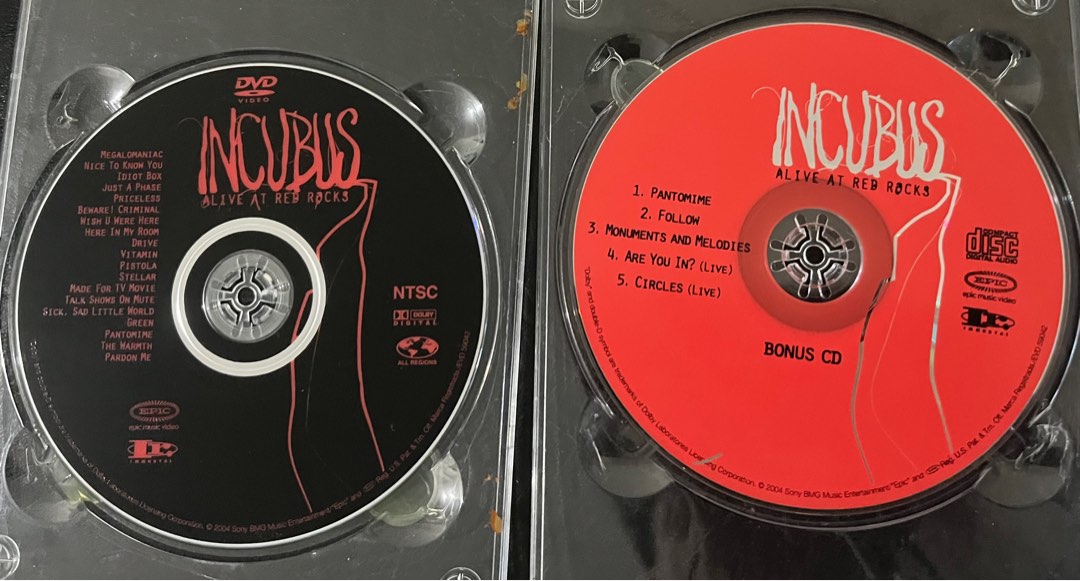 Incubus - Alive at Red Rocks DVD + CD (No cover / No inlay), Hobbies ...
