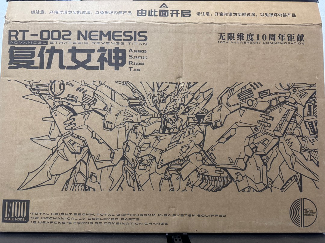 Infinite Dimension In Era 1/100 Nemesis RT-002, Hobbies & Toys, Toys ...