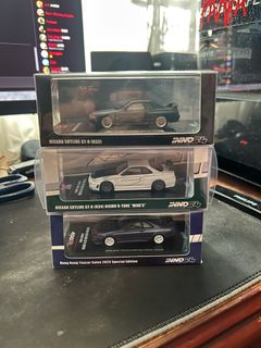 Lot Mini GT Nissan Skyline GTR R34 Top Secret & Nissan S15 Silvia LB ...