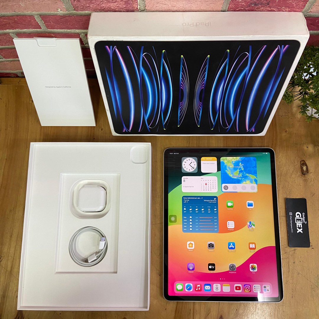 iPad Pro M2 gen 6 12.9 inch 128GB silver wifi only Super Mulus full ...