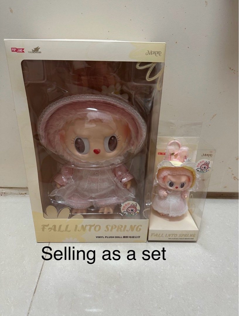 Labubu Mokoko V2 - Fall Into The Spring Set [17cm& 38cm], Hobbies ...