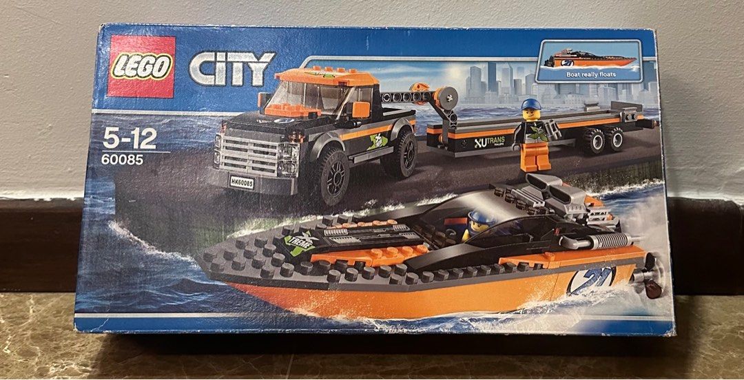 LEGO City 60085 Boat Transporter Set (prices are negotiable), Hobbies ...
