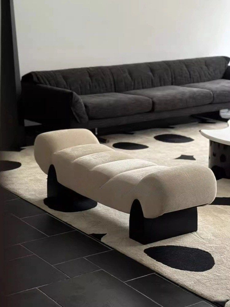 LEREN Modern Velvet Bench, Furniture & Home Living, Furniture, Chairs ...