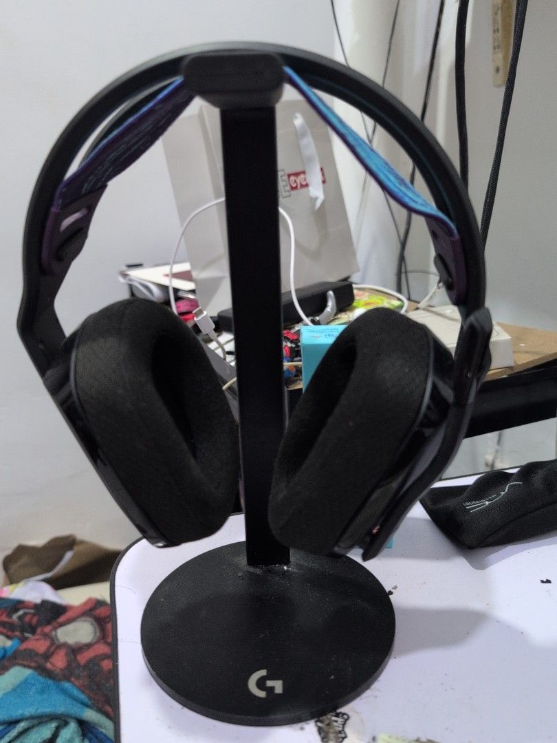 Logitech G535 with headphone stand, Audio, Headphones & Headsets on ...