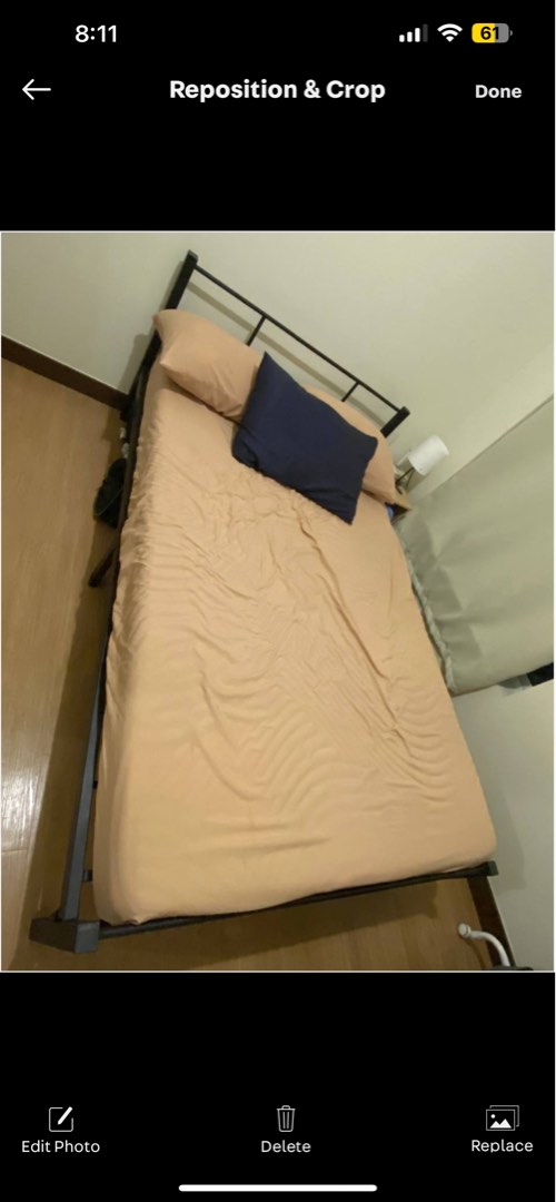 Mandaue Foam Flex Form Mattress (Semi-Double) with Metal Bed Frame Set ...